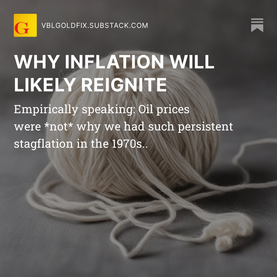 Why Inflation Will Reignite | Zero Hedge